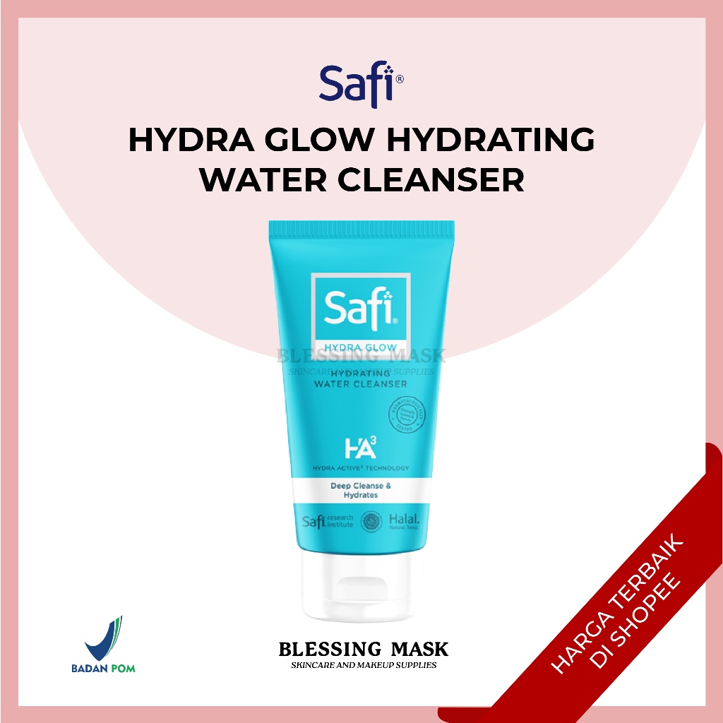 Jual Safi Hydra Glow Hydrating Water Cleanser 125gr | Shopee Indonesia