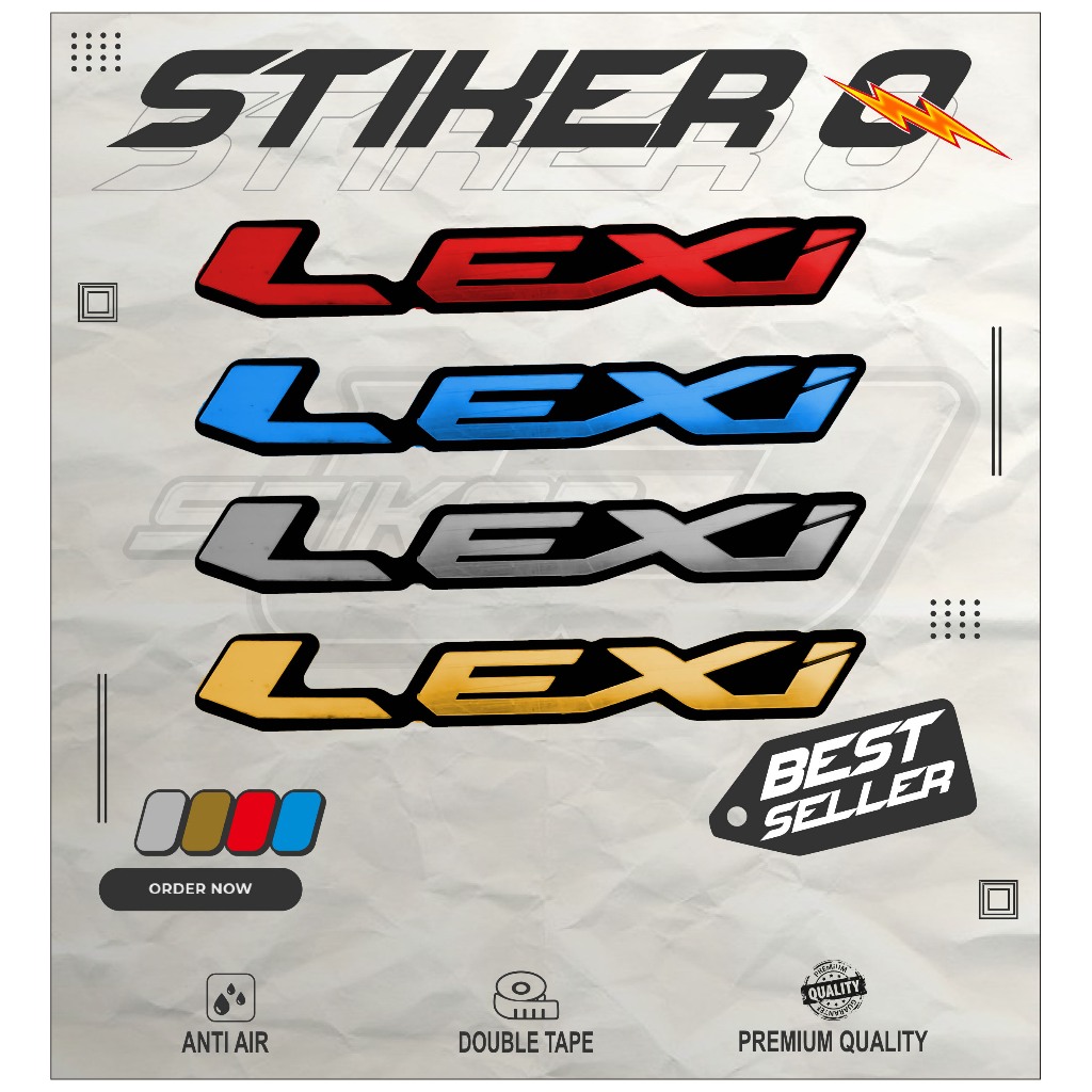Jual StikerQ Tulisan Timbul Yamaha Lexi 2018 - Emblem Akrilik 3D Lexi ...
