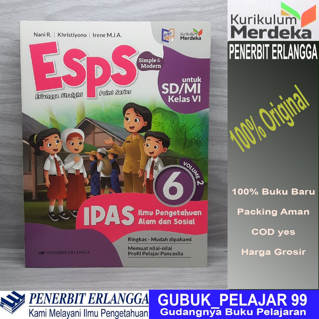 Jual ESPS Ilmu Pengetahuan Alam dan Sosial (IPAS) Kelas 6 Semester 2 SD ...