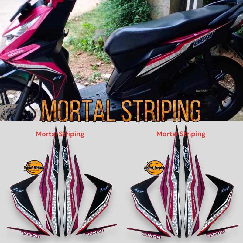 Jual STIKER STRIPING LIS LES POLET BODI MOTOR HONDA BEAT FI CBS ISS ...