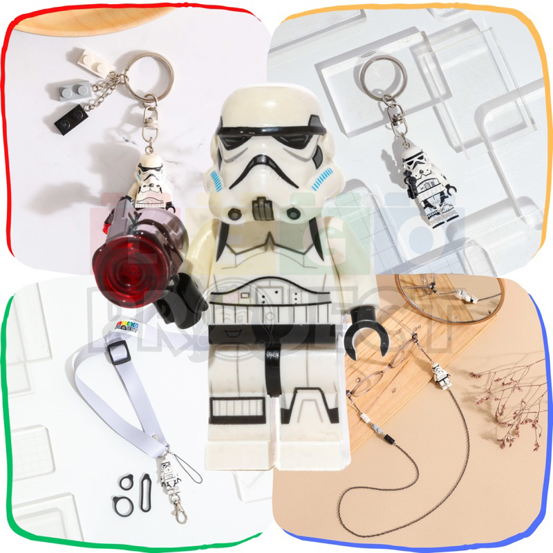 Jual Keychain / Gantungan Kunci dg Minifigure LEGO; STORM TROOPER Star ...