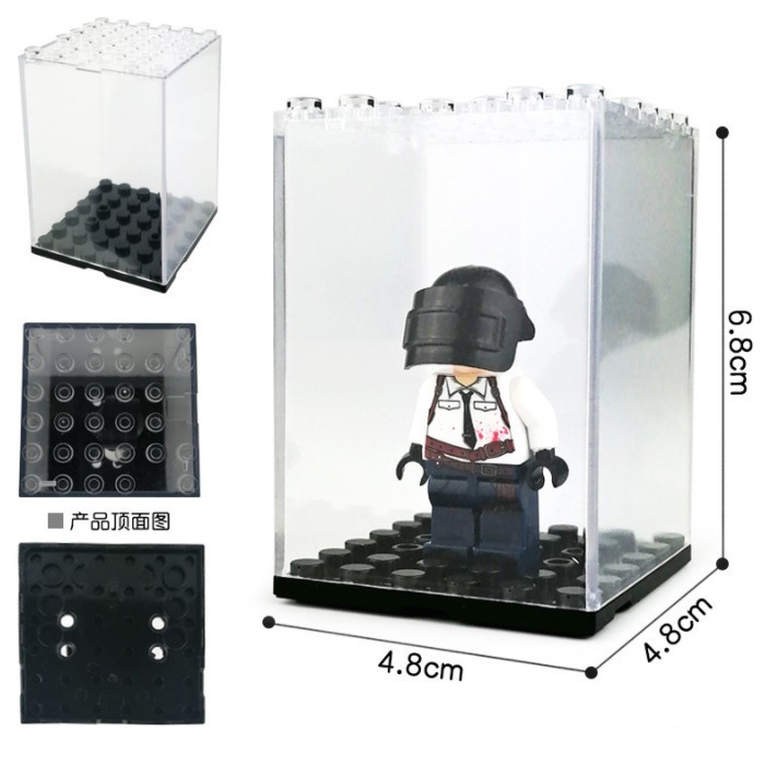 Jual Display Minifigs Bricks Acrylic Frame Display Box Baseplate ...