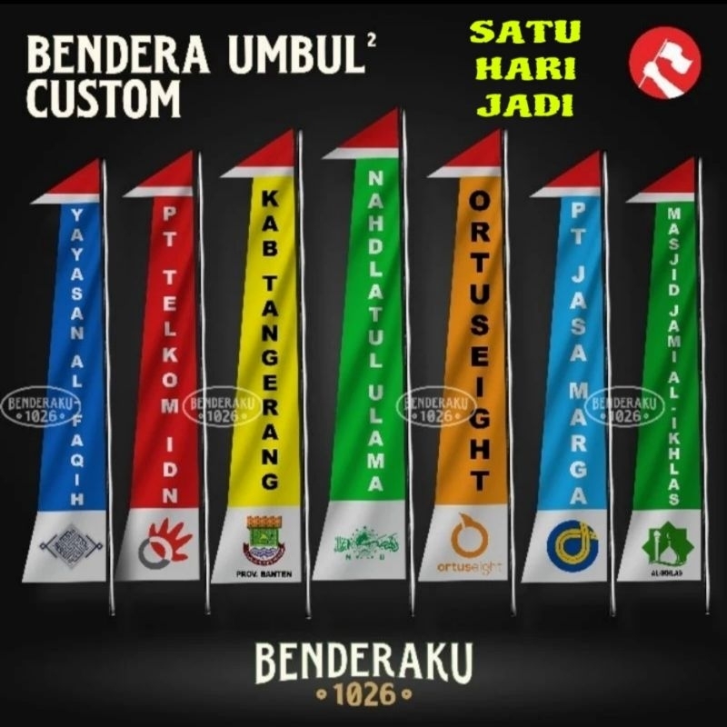 Jual UMBUL UMBUL CUSTOM 3M LOGO/TULISAN/WARNA.BISA REQUEST SESUAI ...