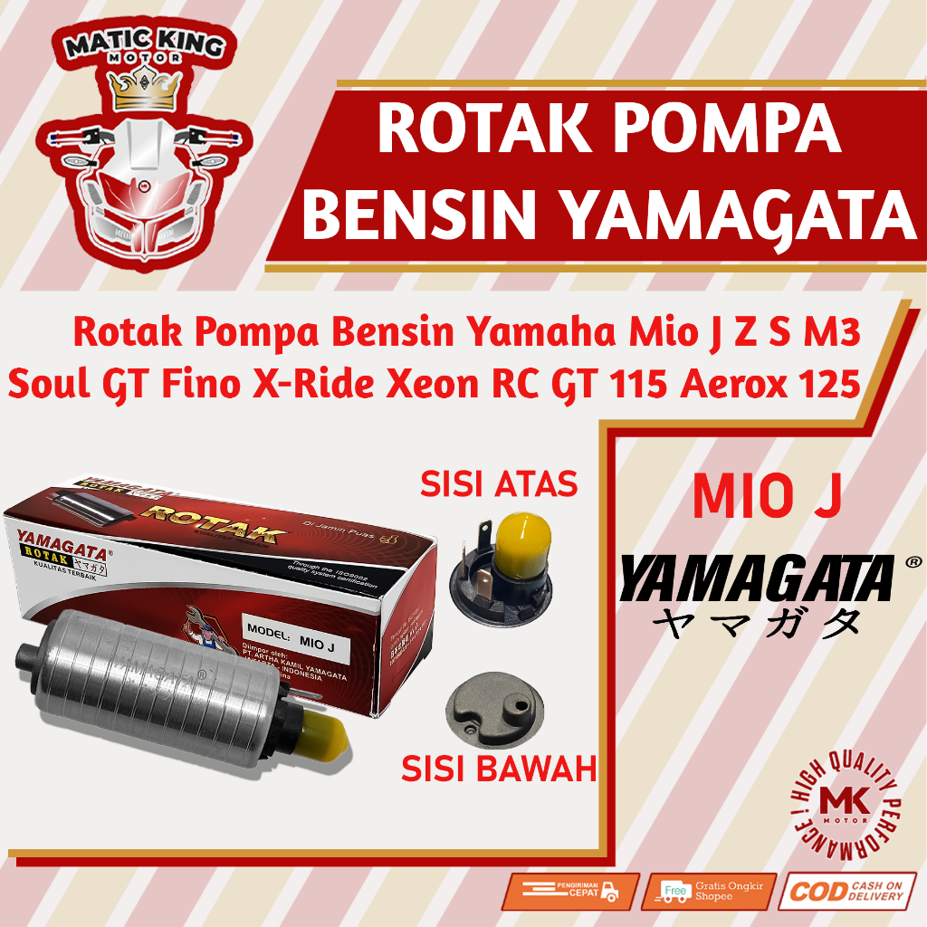 Jual Rotak Fuel Pump Pompa Bensin Yamaha Mio J M3 Fino Xride Soul GT Xeon FreeGo Aerox Fi RC 115 ...