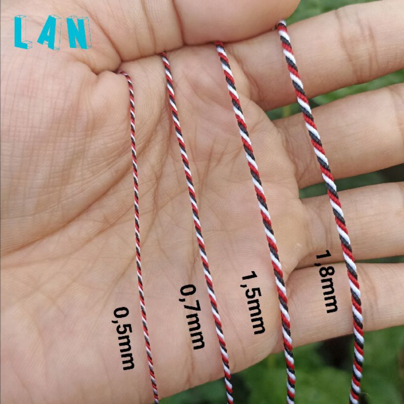 Jual Tali tridatu tipis bahan untuk gelang original premium ikat ...