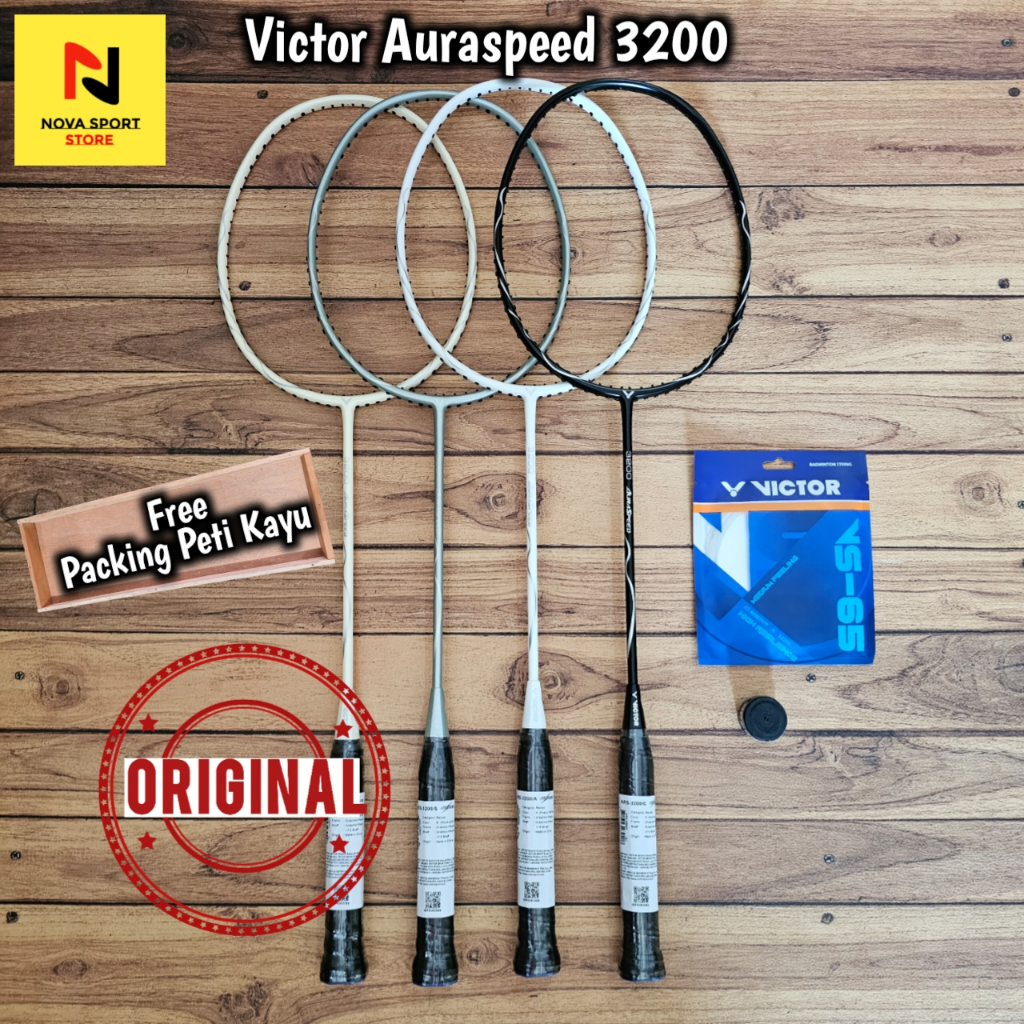 Jual Raket Badminton Victor Auraspeed 3200 | Shopee Indonesia