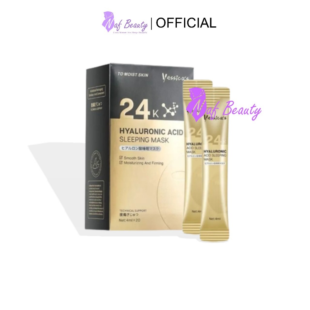 Jual YESSICA'S 24K HYALURONIC ACID SLEEPING MASK 1 BOX (Free Gift ...