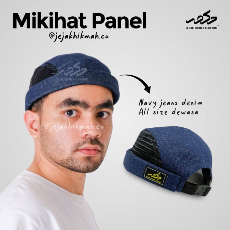 Jual TOPI PECI MIKI HAT PREMIUM JEANS DENIM FLANEL Original Jejak ...