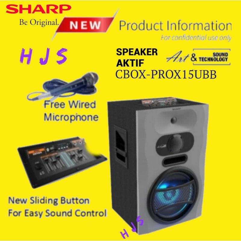 Jual SPEAKER AKTIF SHARP CBOX-PROX15UBB / AKTIF SPEAKER 15 INCHI ...
