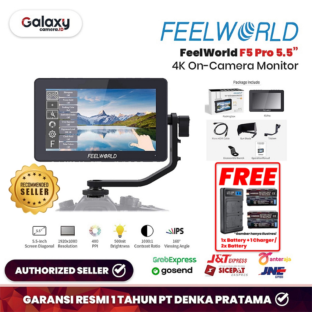 Jual Feelworld F5 Pro 5.5" 4K On-Camera Monitor | Shopee Indonesia