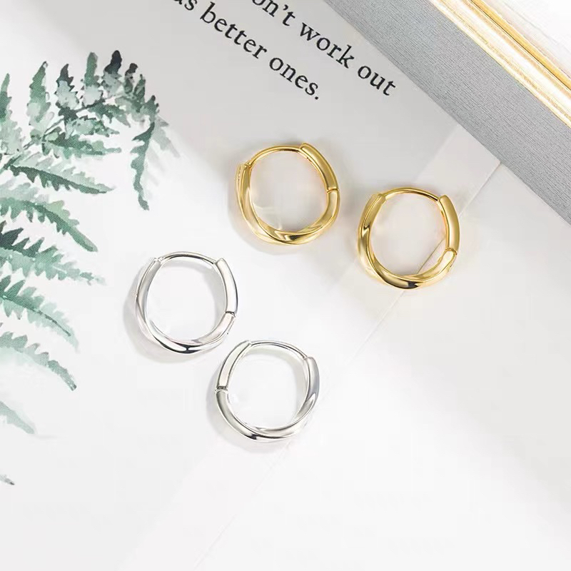 Jual Ava Mini Hoops (925 Silver Tusukan) / Anting Mini Kecil Bulat Gaya ...