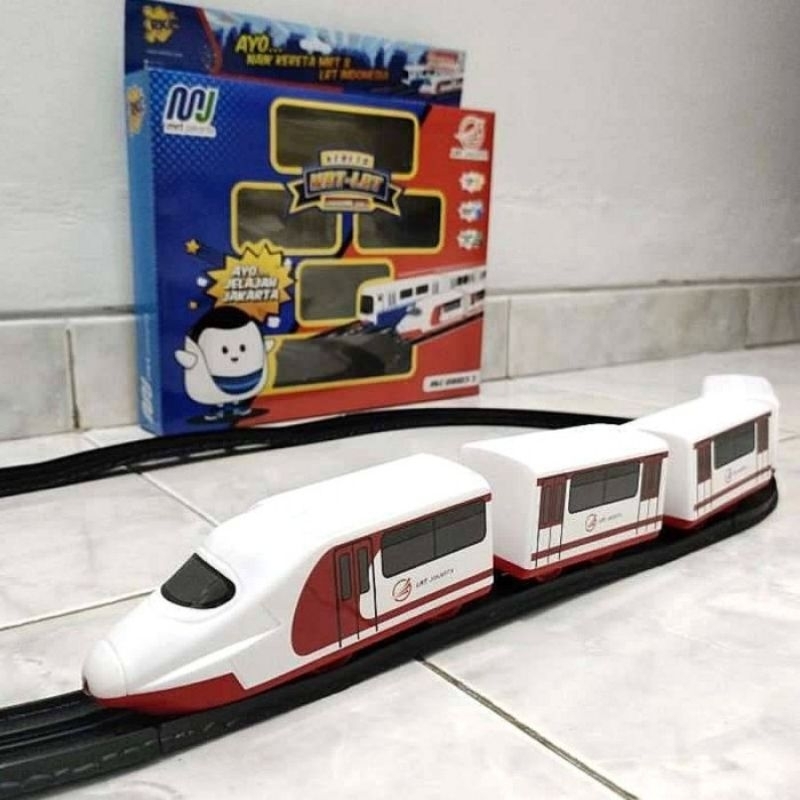 Jual Mainan Rel Kereta Api Cepat MRT Jakarta - LRT Express Train Set Track Trek Ekspress Kado ...