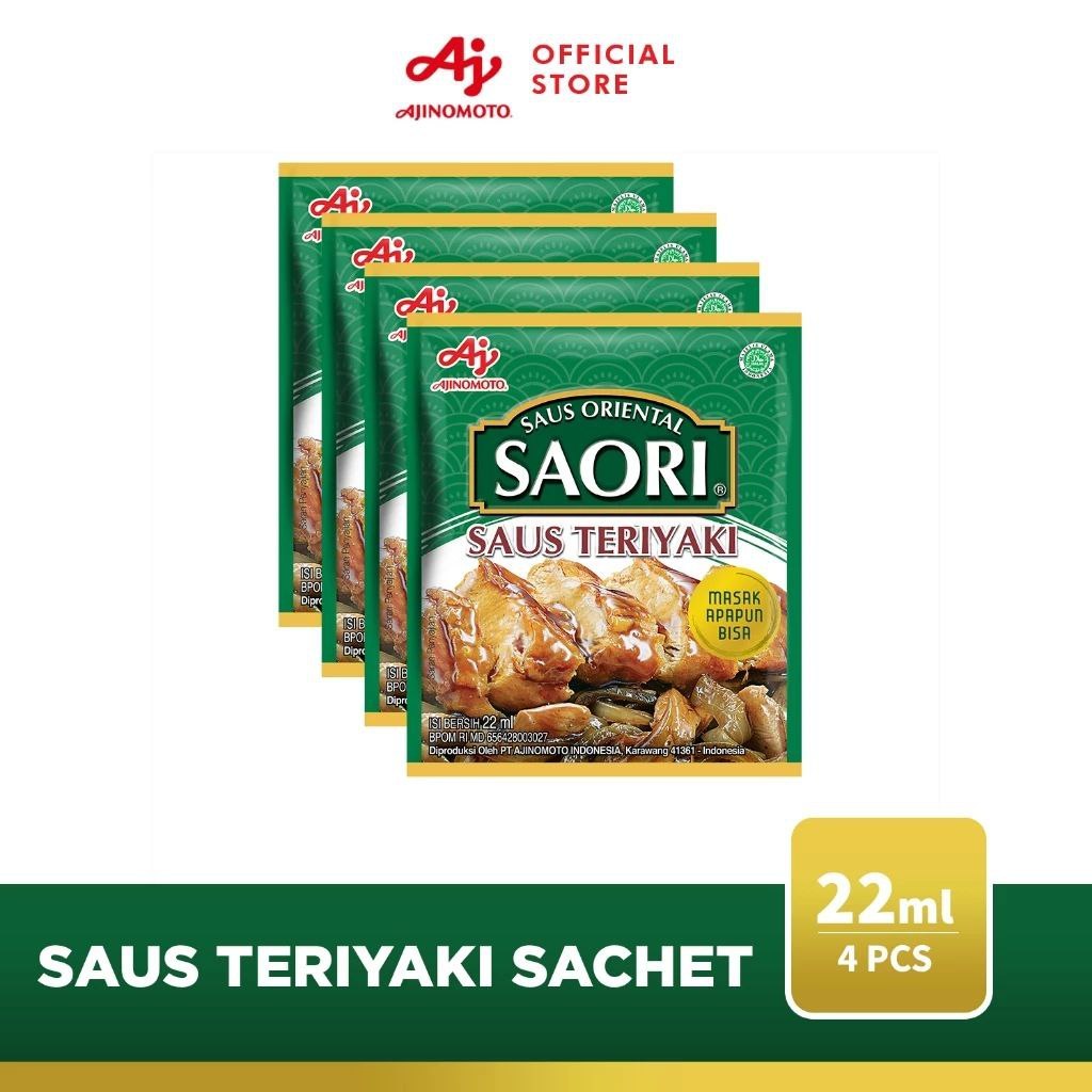 Jual PROMO 4 SACHET SAORI SAUS TERIYAKI SACHET 22 ML | Shopee Indonesia