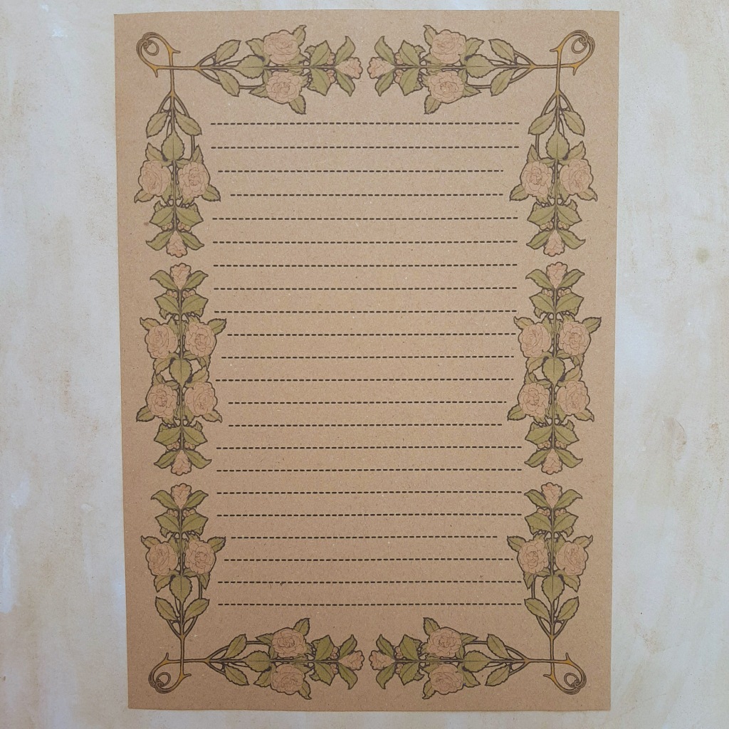 Jual KERTAS SURAT VINTAGE - KERTAS SAMSON - BORDER SURAT KRAFT - 150 ...