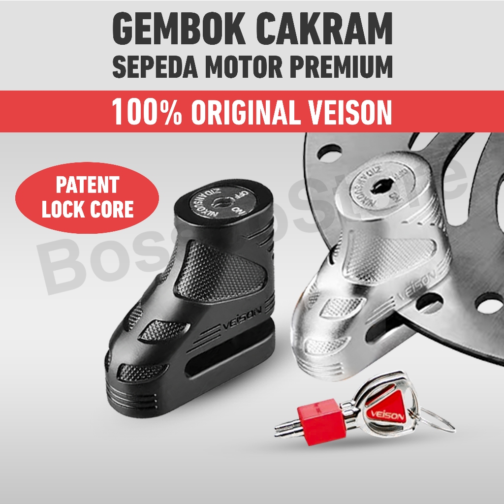 Jual VEISON DX3 Gembok Cakram Original Kunci Rem Sepeda Motor Discbrake ...