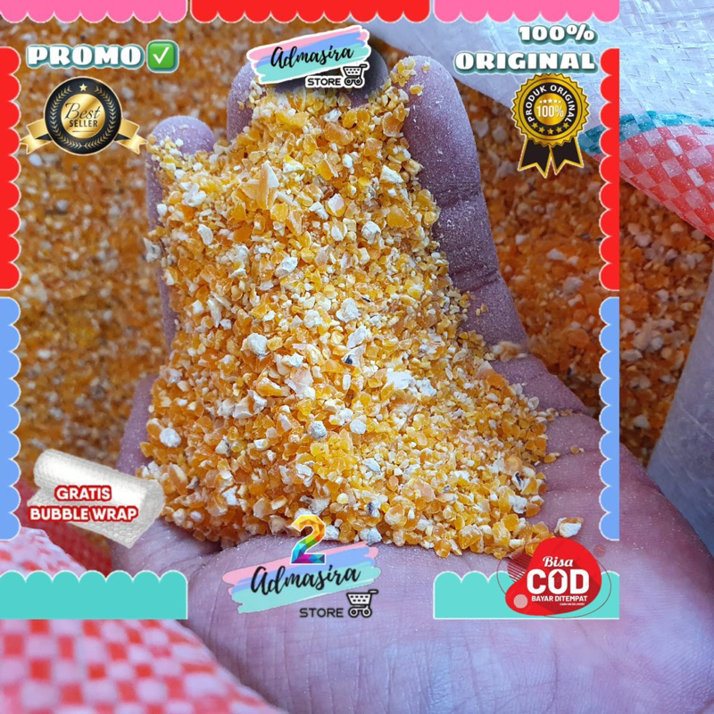 Jual MENIRAN Jagung Giling JAGIL PAECAH 1kg Jagung pakan ternak Ayam ...