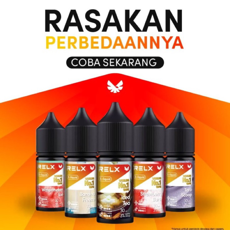 Jual RELX Eliquid 30ml Refillable Pod Saltnic | Shopee Indonesia