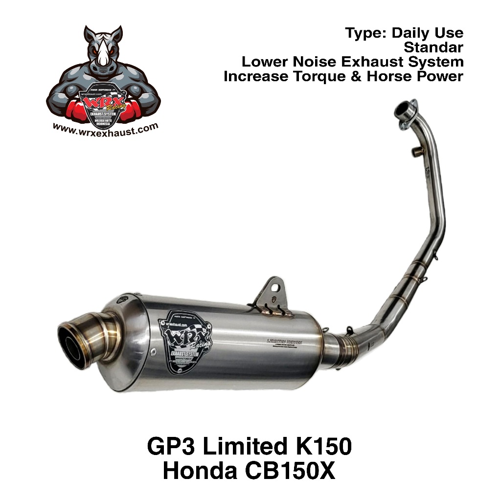 Jual Knalpot WRX GP3 Limited K150 CB150X | Shopee Indonesia