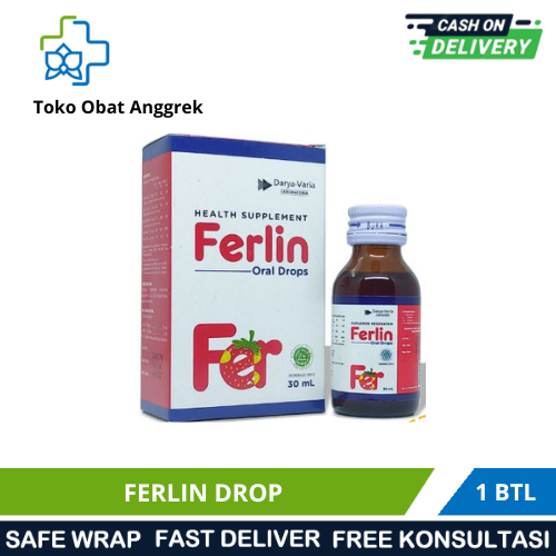 Jual FERLIN DROPS 30ML/MEMENUHI KEBUTUHAN VITAMIN DAN ZAT BESI ANAK ...