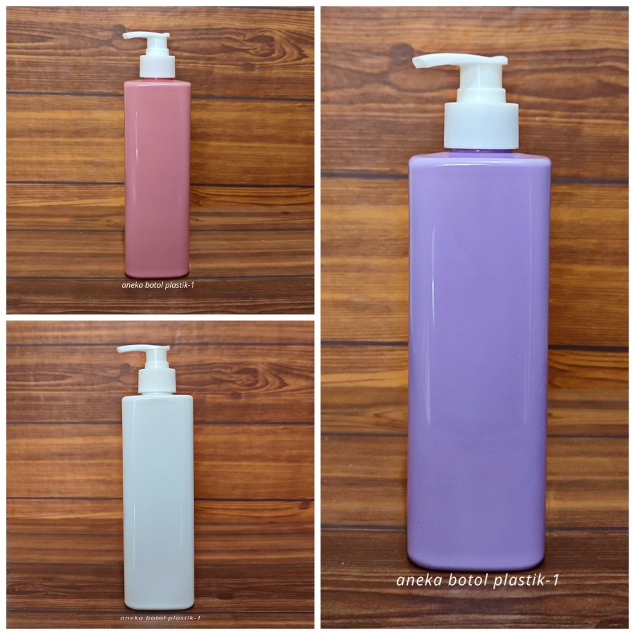 Jual Botol Pump 500ml Pet Kotak / Botol Kemasan Sabun Cair 500ml / Botol Pet 500ml Kotak Pump ...