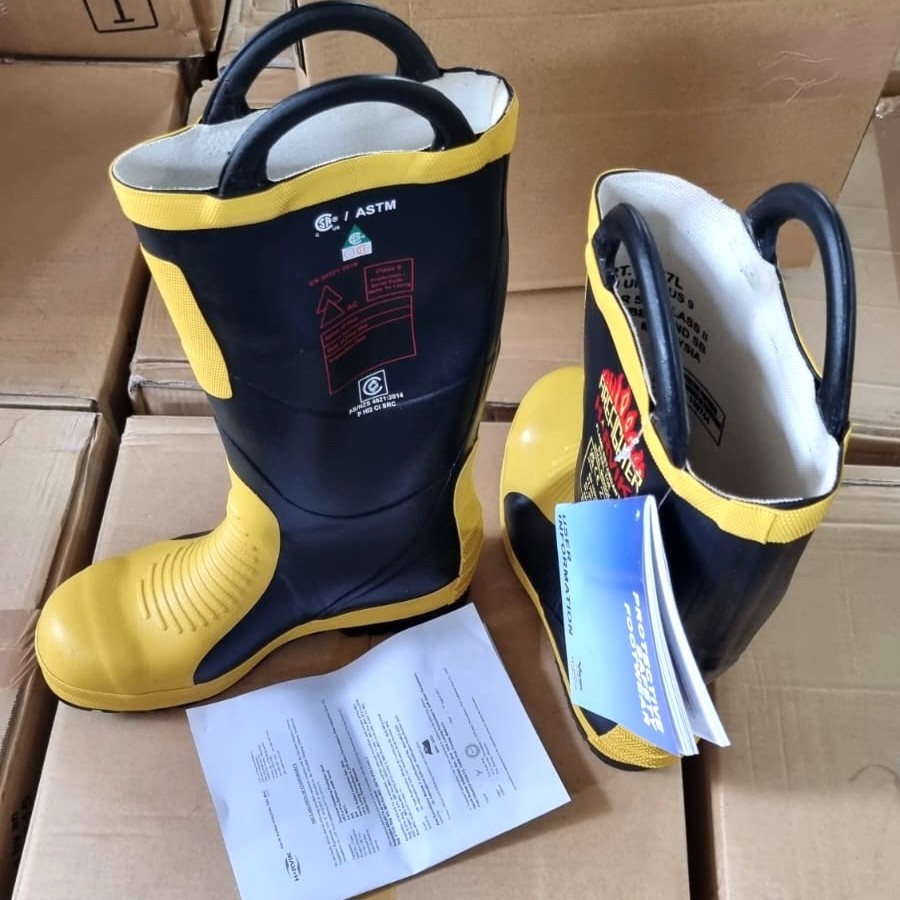 Jual Sepatu Pemadam Harvik ORIGINAL / Fireman Boot Standart ASTM Promo ...