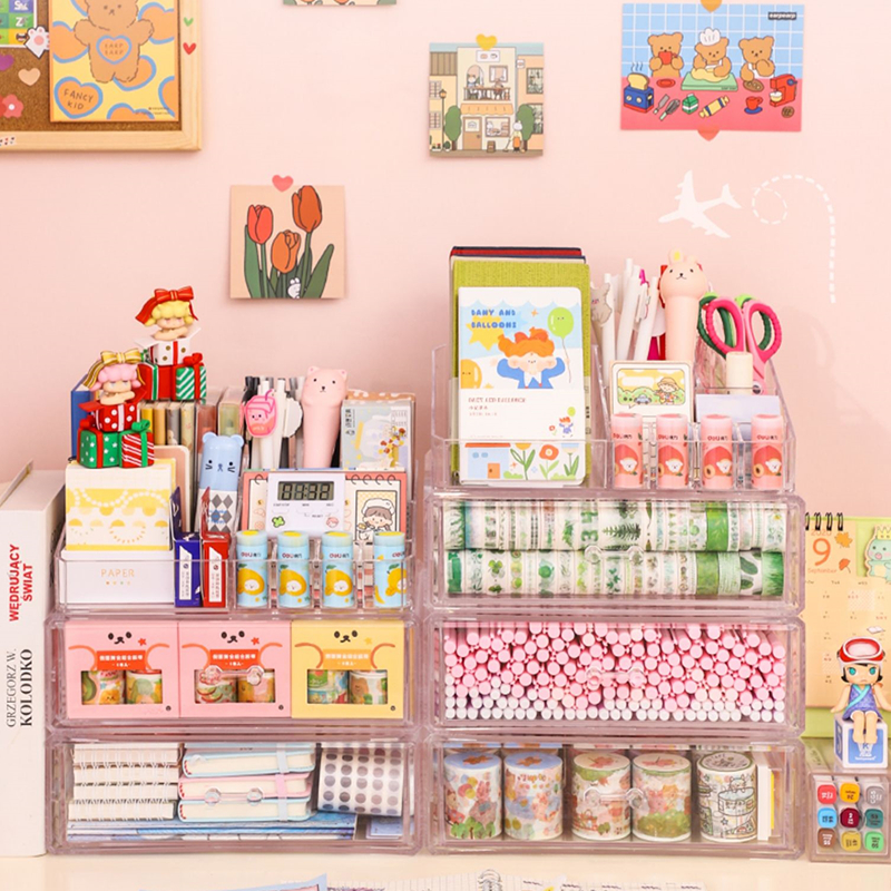 Jual Rak Laci Aksesoris Transparan Laci Penyimpanan Aksesoris Mini Rak ...