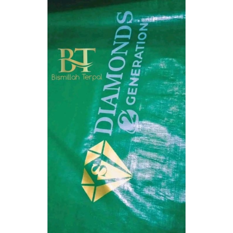 Jual Terpal A20 DIAMONDS warna hijau, ukuran CUSTOM/ BEBAS UKURAN mulai ...