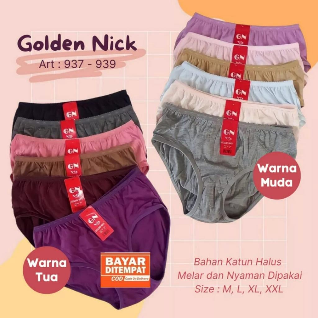 Jual 6 Pcs CD GOLDEN NICK 937 | Celana dalam wanita golden nick | GOLDEN NICK | CD Wanita Warna ...