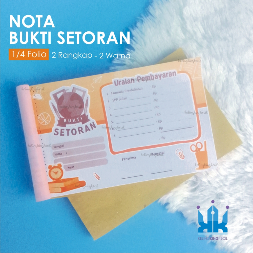 Jual Nota Bukti Setoran Sekolah Tanda Terima 2 ply Rangkap | Shopee ...