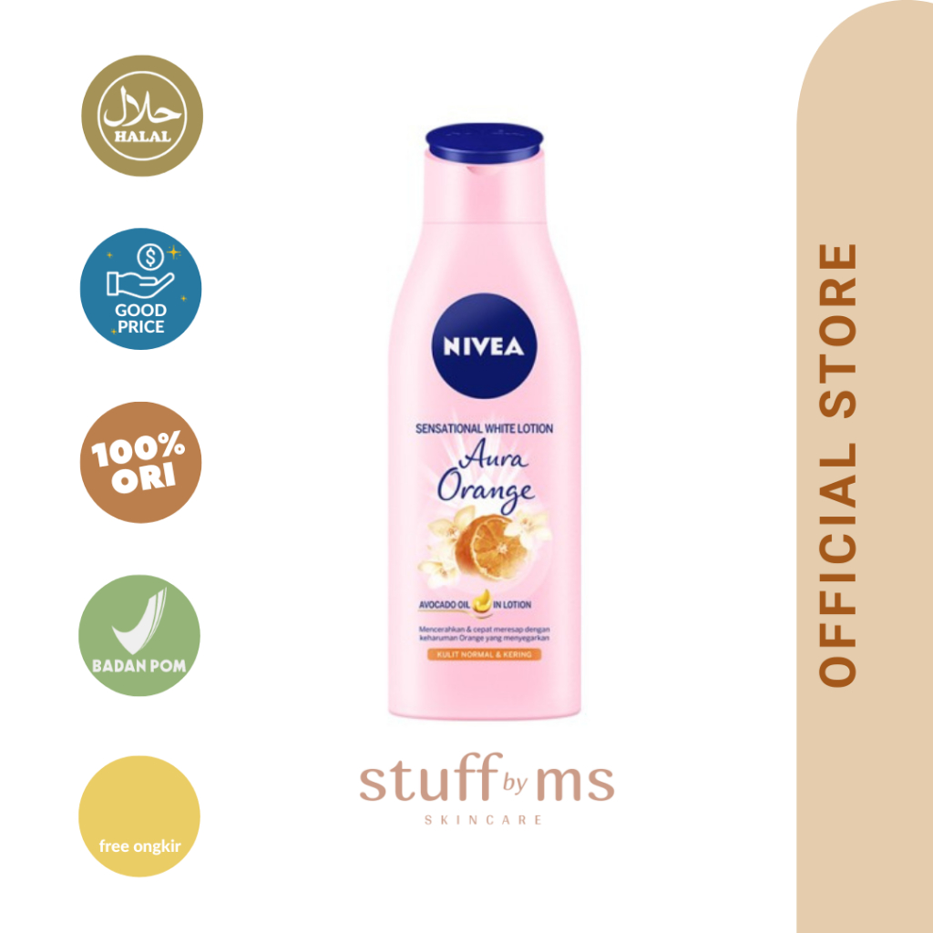 Jual Nivea Sensational Bright Body Lotion Aura Orange 200ml | Shopee ...