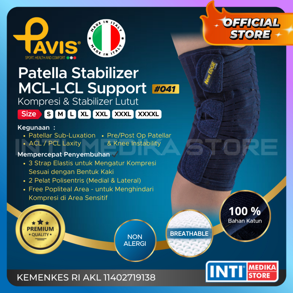 Jual PAVIS - Patella Stabilizer MCL-LCL Support 041 | Kompresi ...