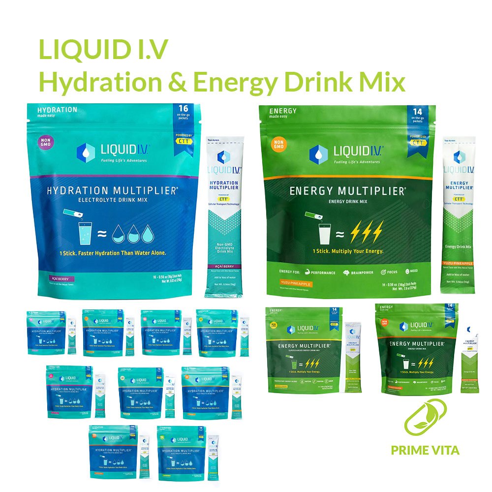 Jual LIQUID I.V. Hydration / Energy Electrolyte Drink Mix Minuman Bubuk ...