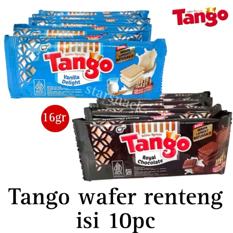 Jual Tango Wafer Renceng 16gr isi 10pc | Shopee Indonesia