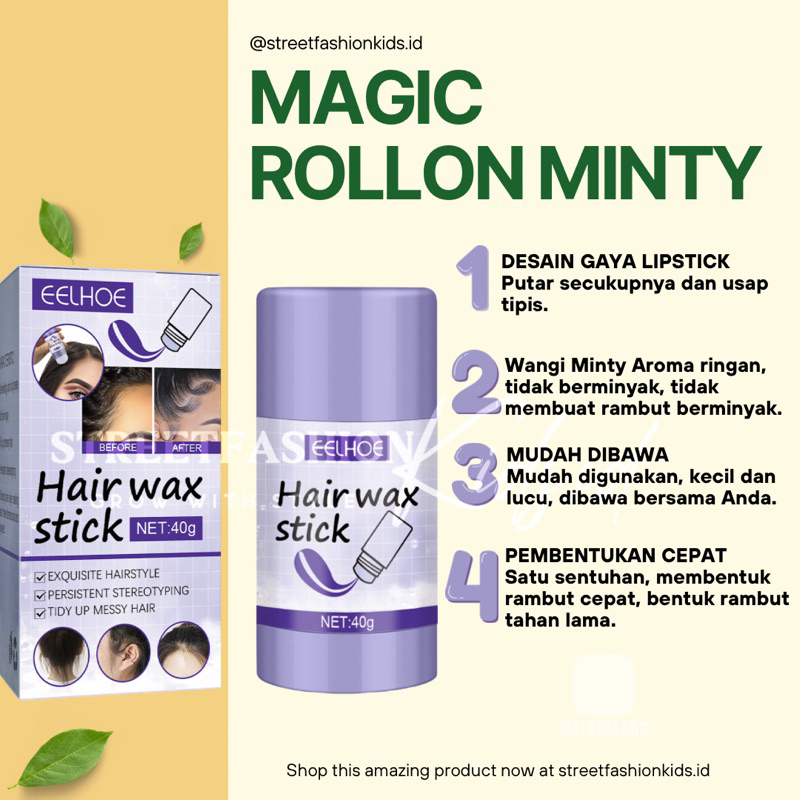 Jual STREETFASHIONKIDS.ID - HAIR WAX STICK RAMBUT MAGIC STICK FRUITY ...