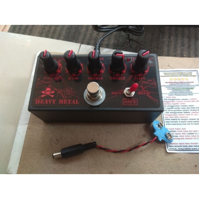 Jual Efek gitar Rock Heavy Metal ASFX distortion pedal distorsi | Shopee Indonesia