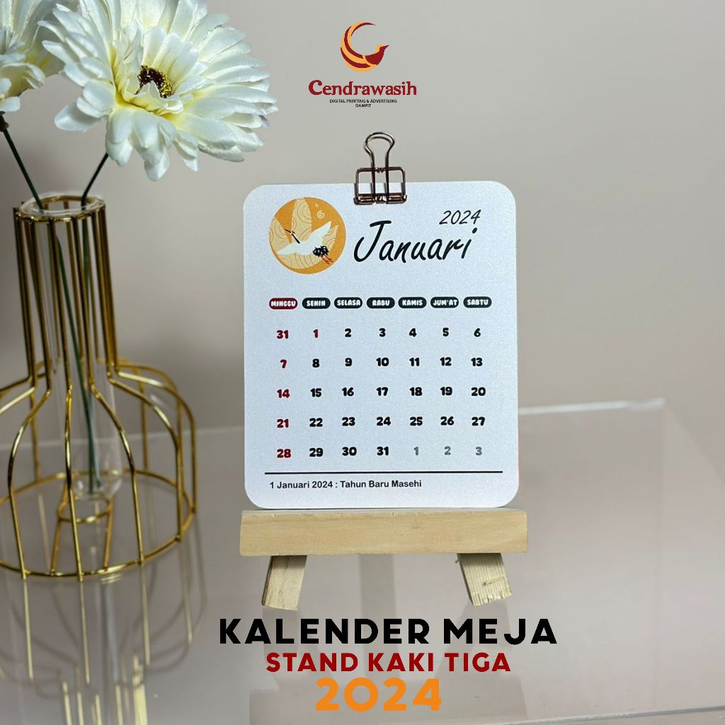 Jual KALENDER MEJA 2025 AESTHETIC / KALENDER DUDUK CUSTOM ( STAND KAKI ...