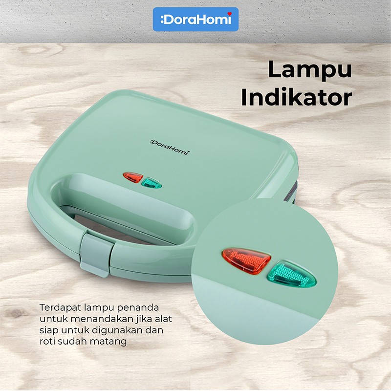 Jual Mini Sandwich Maker Portable Toaster Alat Pemanggang Roti Anti ...