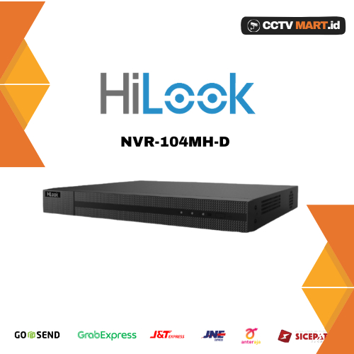 Jual NVR IP 4CH HILOOK BY HIKVISION NVR-104MH-D NON-POE 1 HDD H.265+ | Shopee Indonesia