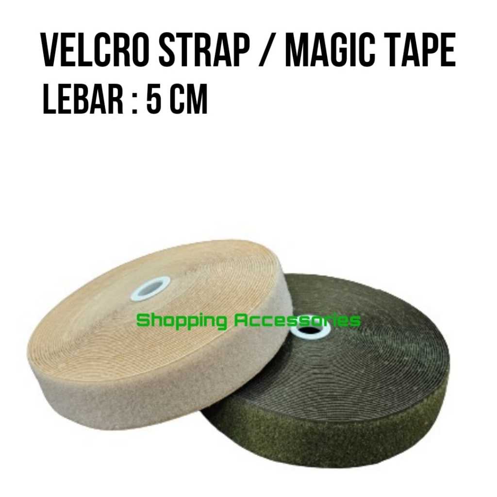 Jual Velcro Strap / Magic Tape / Perekat Pengikat Kain 5cm 2" (Per ...