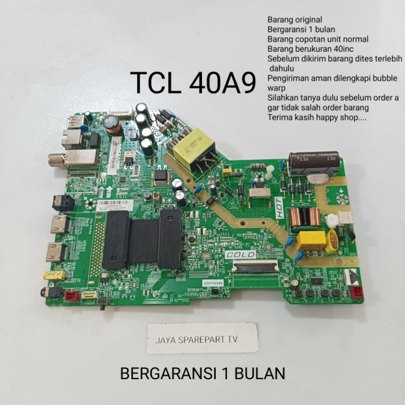 Jual MAINBOARD TV LED TCL 40A9 MB - MOBO - MODUL - MOTHERBOARD - MESIN ...