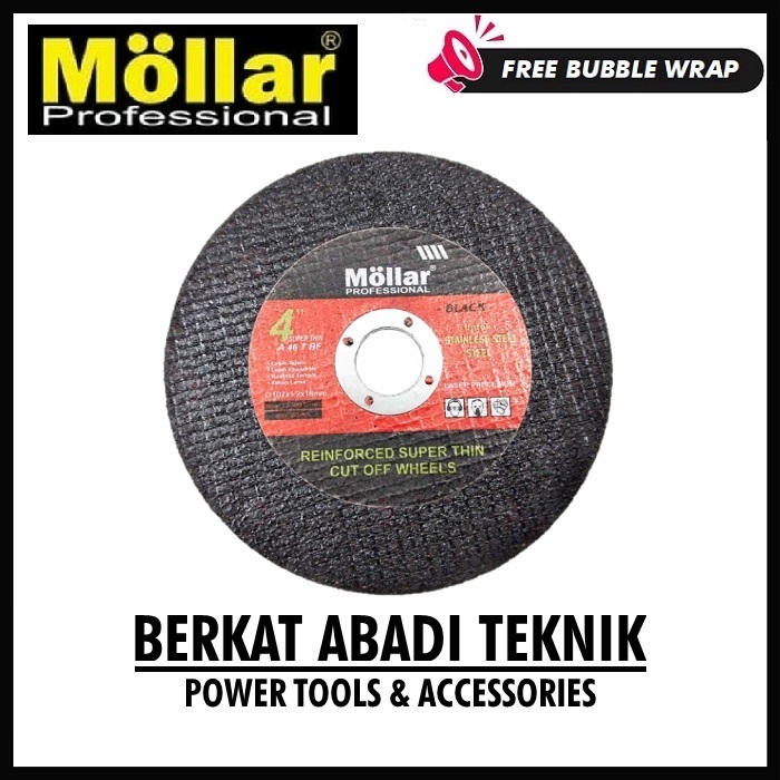 Jual MOLLAR Batu Potong Besi 4 Inch x 1,2 Mata Gerinda Cutting Wheel ...