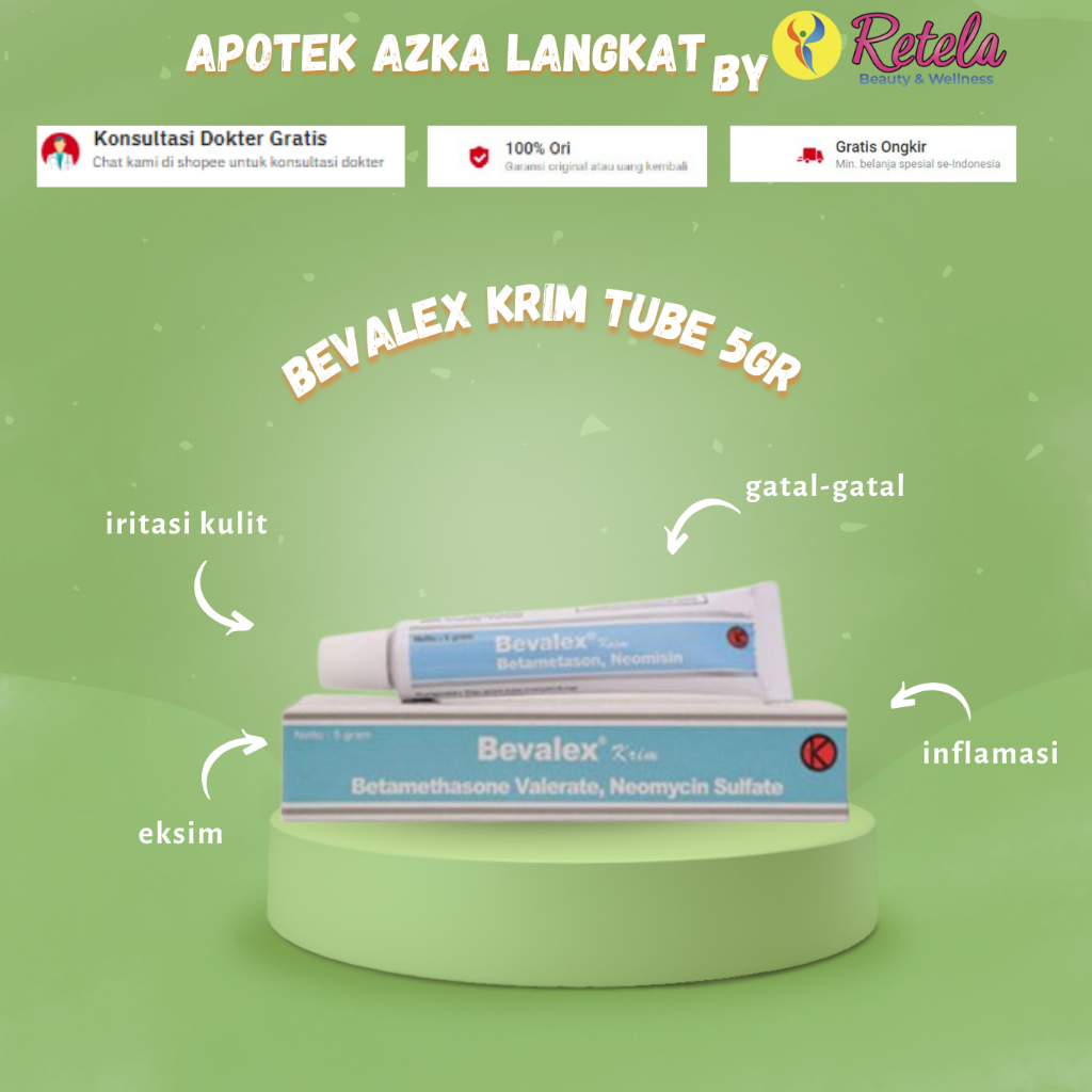 Jual BEVALEX KRIM TUBE 5GR | Shopee Indonesia