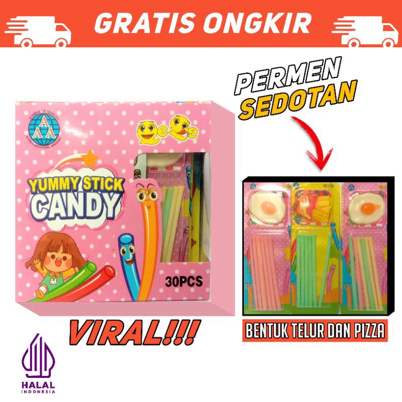 Jual Permen Yummy Stick Candy AAA | Shopee Indonesia