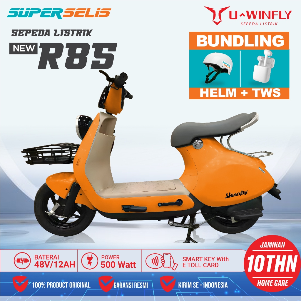 Jual UWINFLY Sepeda Listrik R8S Garansi Resmi | Shopee Indonesia