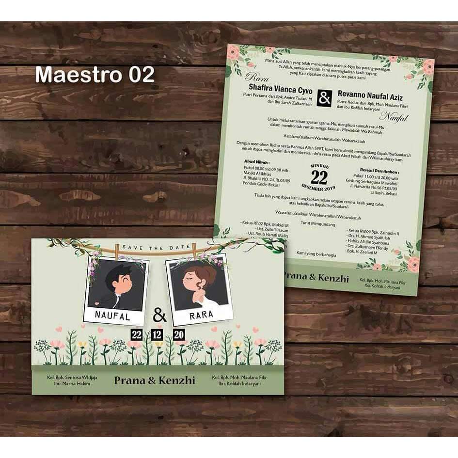 Jual Cetak undangan Maestro 02 psc lampung | Shopee Indonesia