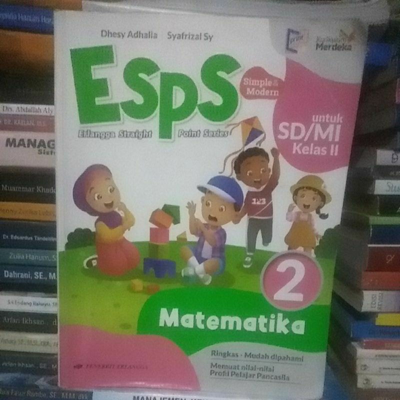 Jual buku esps matematika kelas 2 SD penerbit Erlangga kurikulum merdeka | Shopee Indonesia