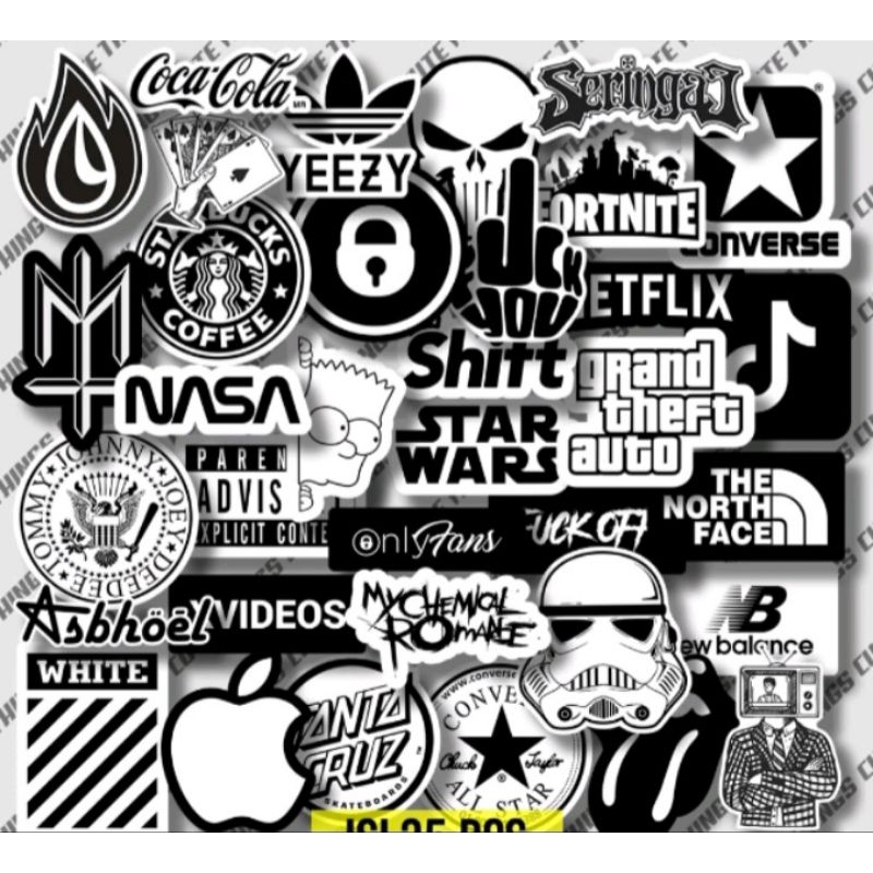 Jual Stiker band musik botol gitar motor lemari helm distro aesthetic ...