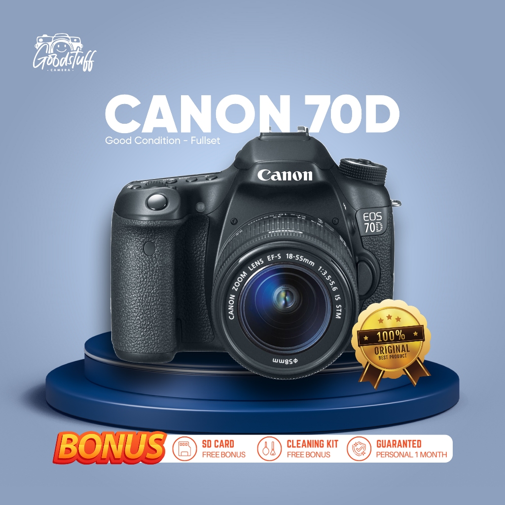 Jual CANON EOS 70D Fullset Murah Like New Banyak Bonus | Shopee Indonesia