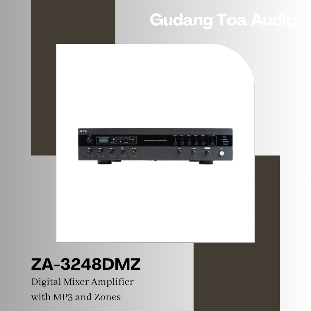 Jual Amplifier Toa Bluetooth with zone selector ZA-3248DMZ ZA 3248 DMZ ...