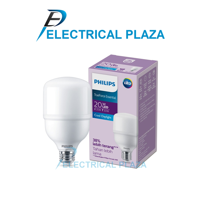 Jual Philips LED TrueForce Ess 20W Putih Cool Daylight 6500K Lampu Kapsul Tforce Essential 20 W ...